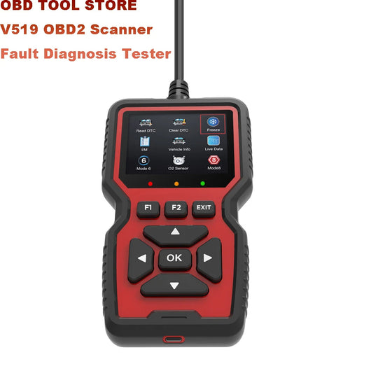 V519 Scanner for Car Obd2 Multi-Functional Vehicle Fault Diagnosis Ins ...