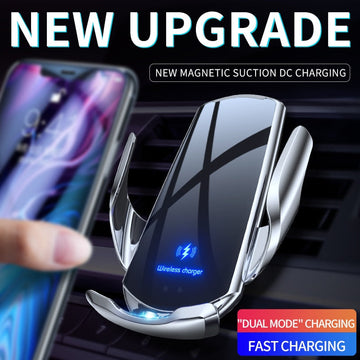 30W Car Wireless Charger Magnetic Automatic Car Mount Phone Holder For ...